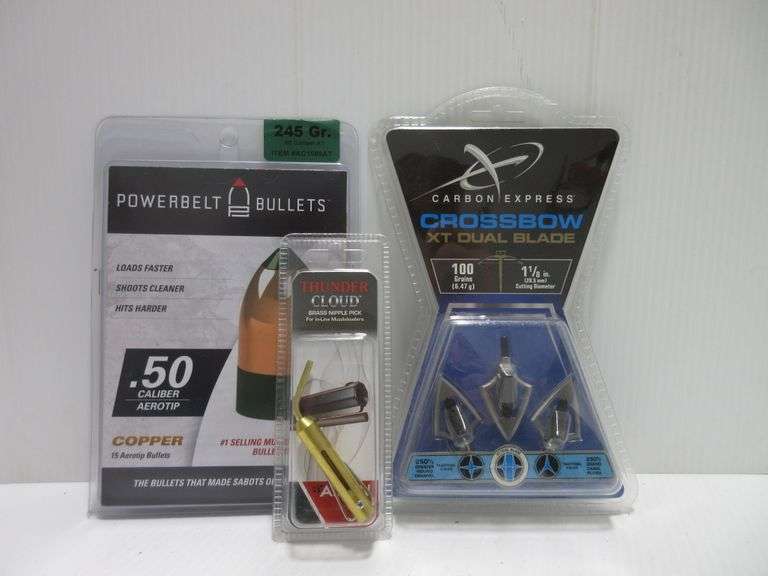 Carbon Express Crossbow XT Dual Blade, 100-Grains; Copper Powerbelt ...