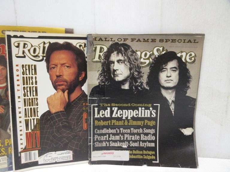 (7) Rolling Stone Magazines, 1980s/1990s Edition, Led Zeppelin ...