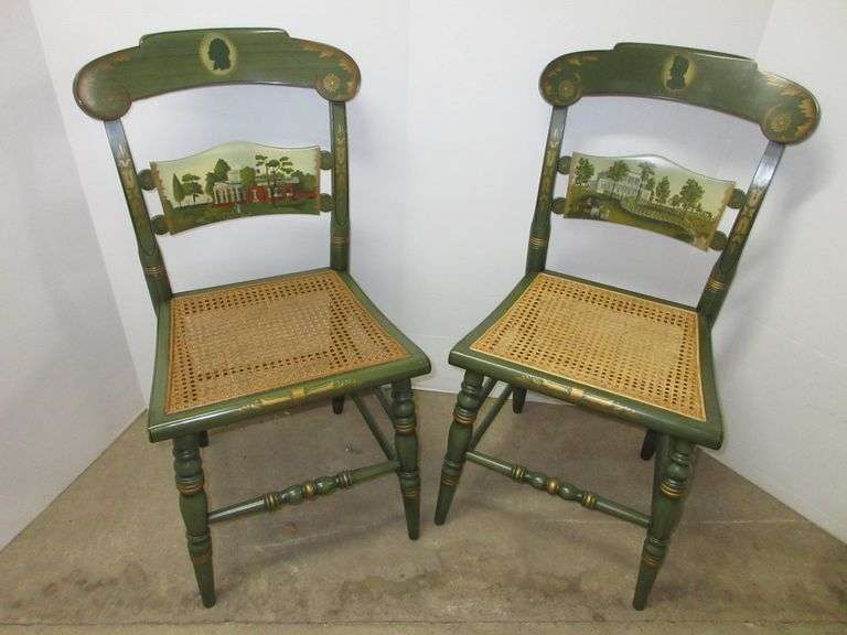 (2) Hitchcock Limited Edition Presidential Chairs: 1975, Thomas ...
