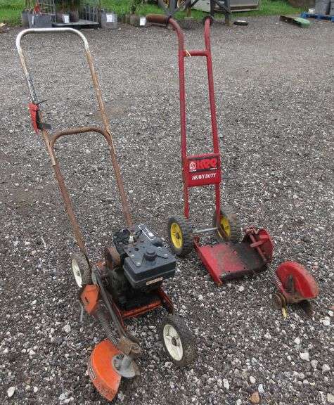 Older Lawn Edger, and Edger Frame - Albrecht Auction Service