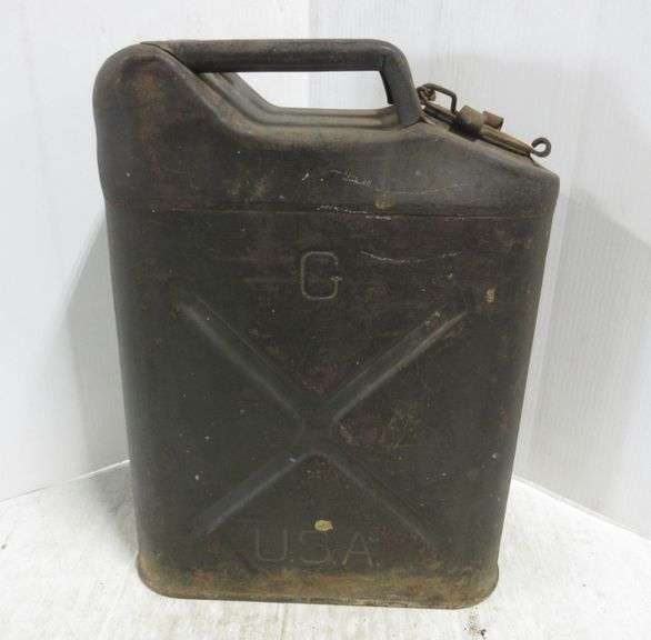 Antique Army Gas Can - Albrecht Auction Service