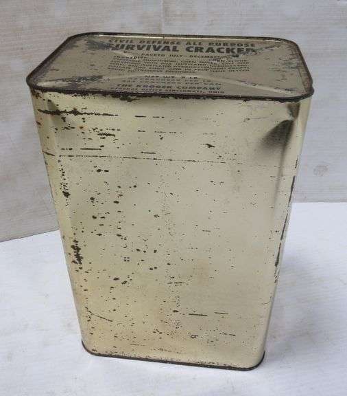 Sealed Can of Civil Defense Crackers, Packaged in 1967, For Collectible ...