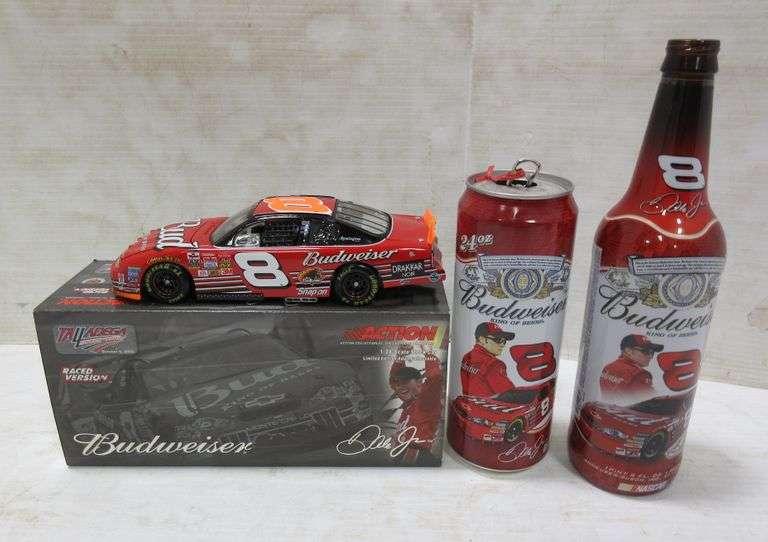 Budweiser Dale Earnhardt Jr. Raced Version Car, 2002 by Action, 1/24 ...
