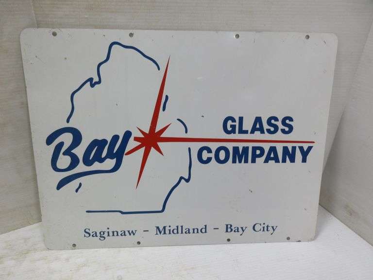 Bay Glass Co. Sign - Albrecht Auction Service