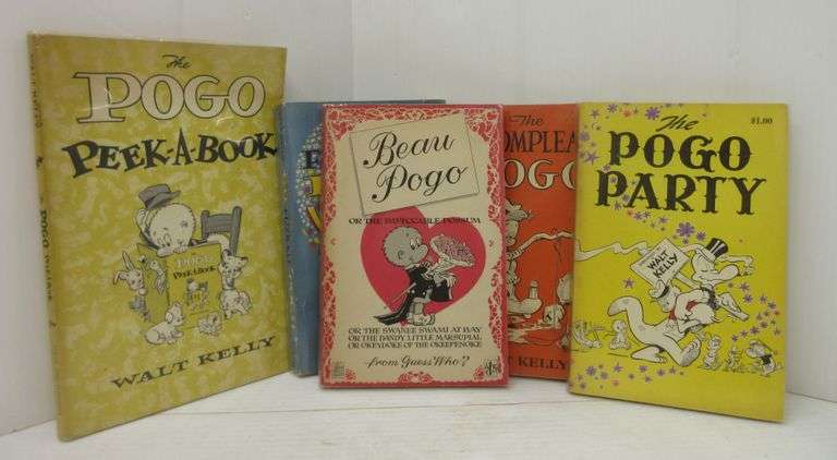 (5) Vintage Set of Pogo Books by Walt Kelly, All Books are First ...