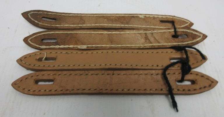 (4) Leather Replacement Trunk Handles for Chest Steamer Trunk, Natural ...