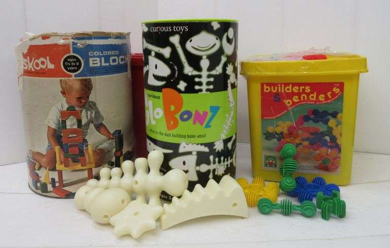 Builders and Benders, Playskool Colored Blocks, Tandem Bricks, Exo Bonz ...
