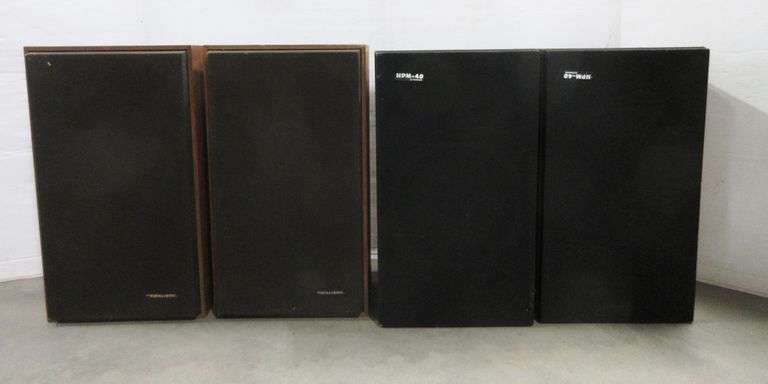 Older Pioneer HPM-40 Stereo Floor Speakers and Realistic MC-2001 Stereo ...