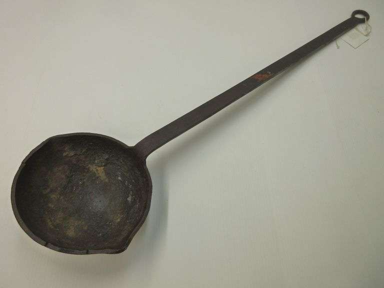 Antique Hand Forged Wrought Iron Ladle Dipper from the Early 1900s ...