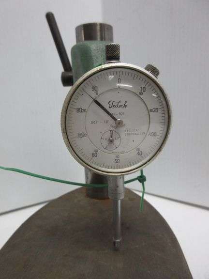 Older Cast Iron Comparator Stand with Teclock Dial Indicator and ...