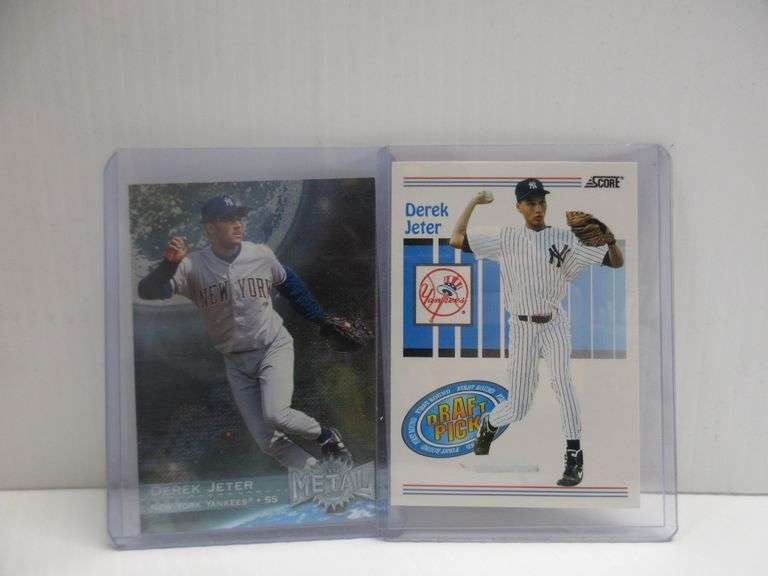 (10) Derek Jeter Baseball Cards with (3) Rookie Cards, and Inserts ...