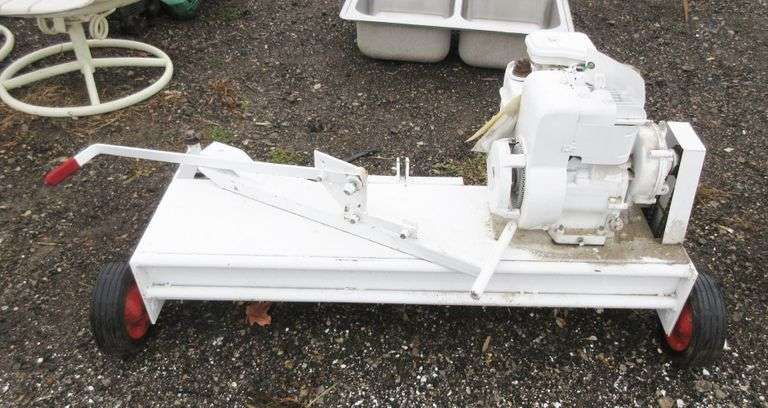 E-Z Rake Dethatcher Attachment, 5 HP Briggs Engine with Gearbox ...