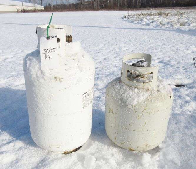 (2) LP Propane Tanks: 20 lb. and 30 lb. - Albrecht Auction Service
