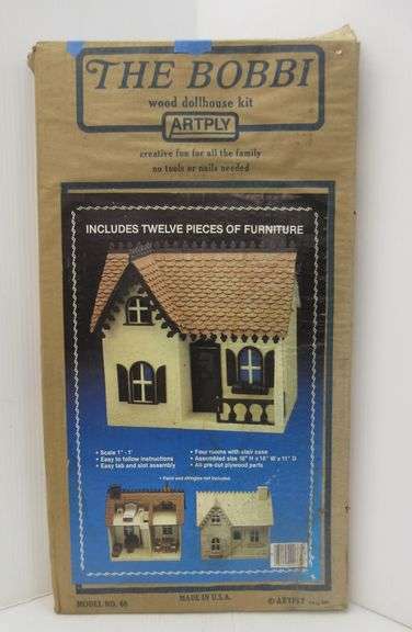 1970s Dollhouse Kit "The Bobbi" 1880s Victorian Style with Four Rooms ...