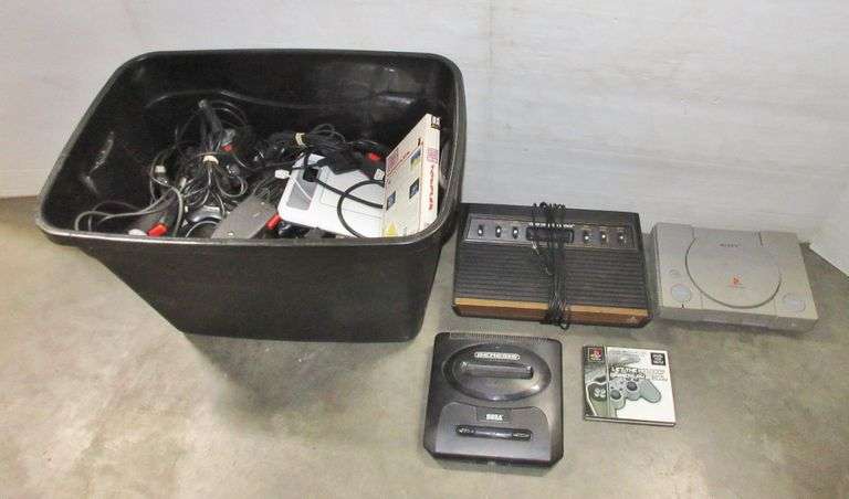 Misc. Video Game Items, Including: Playstation 1 Console, Sega Genesis ...