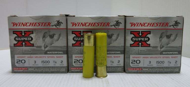 (75) Rounds of Winchester 20-Gauge 3" Steel Shot Shells, No. 2 Shot ...