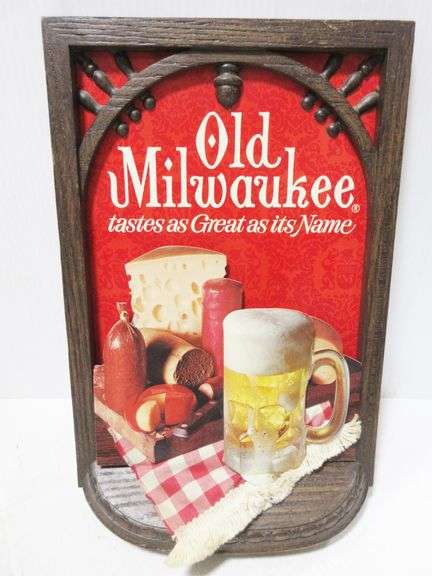 Vintage 1970 "Old Milwaukee Beer" Sign - Albrecht Auction Service