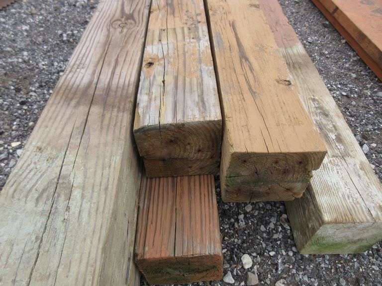 (7) 6' x 6' Treated Posts - Albrecht Auction Service