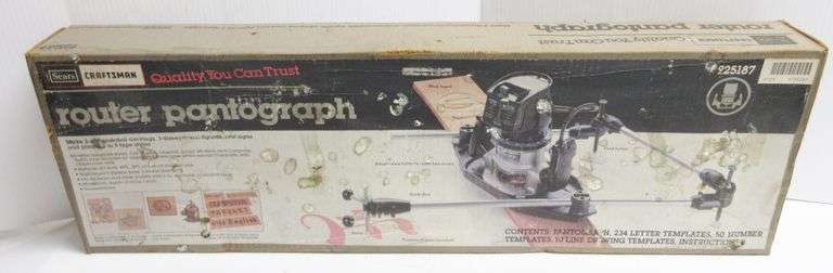 Sears Craftsman Router Pantograph - Albrecht Auction Service