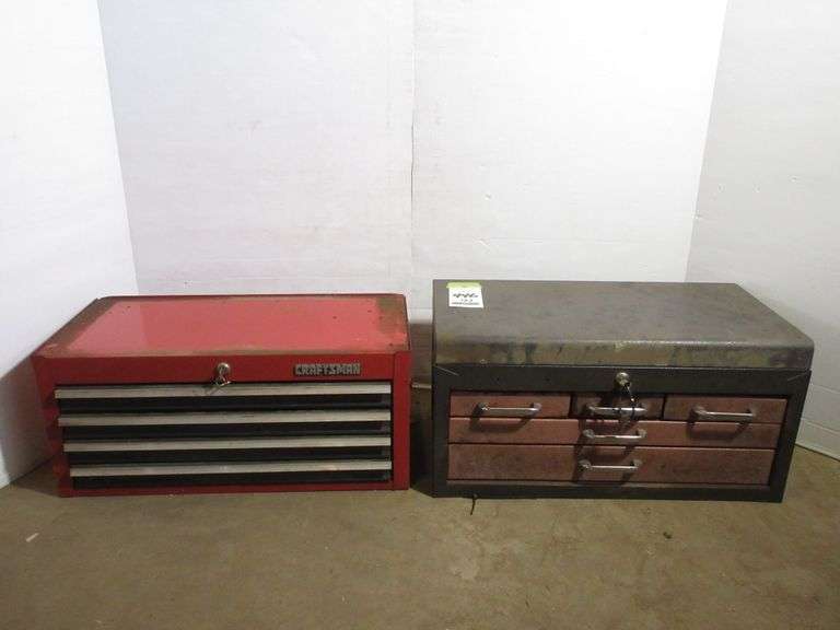 (1)-Craftsman 5-Drawer Tool Box with Hinged Top Storage (13 1/2" x 26 ...
