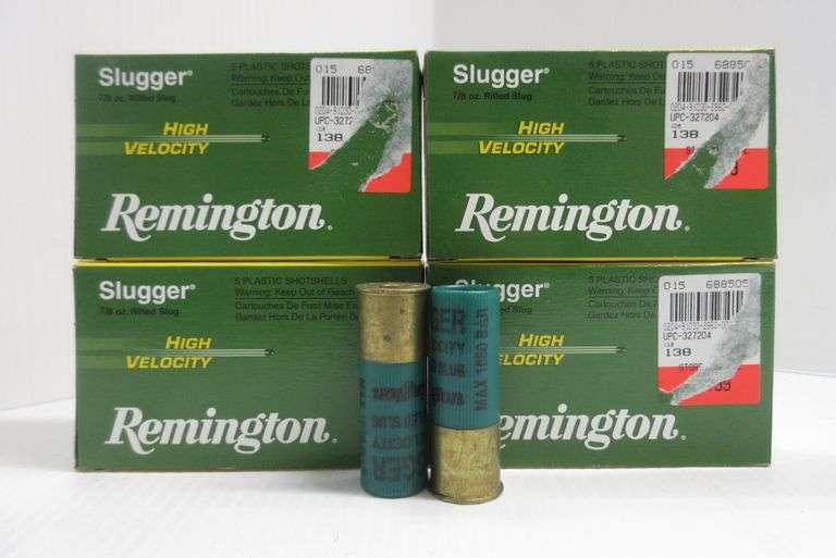 (20) Rounds of Remington 12-Gauge High Velocity Slugs - Albrecht ...