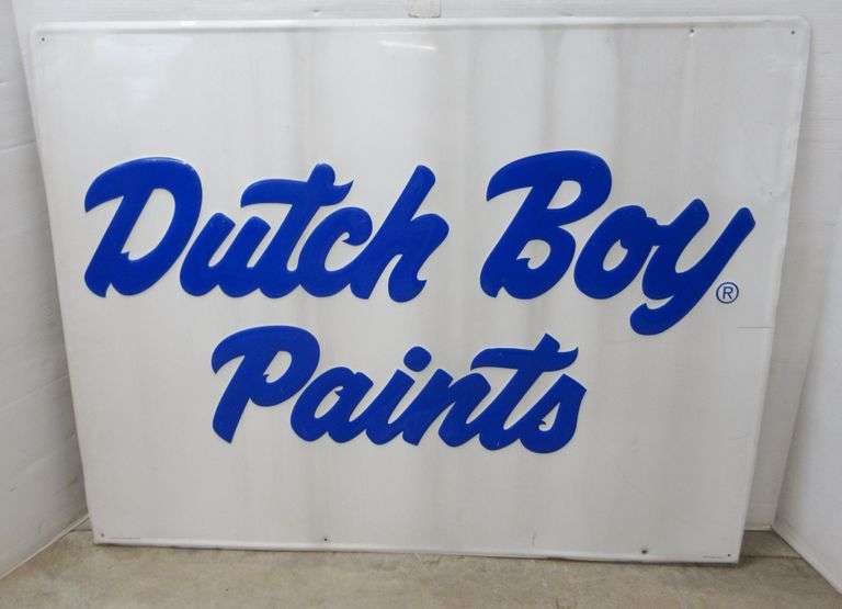 Dutch Boy Paints Sign - Albrecht Auction Service