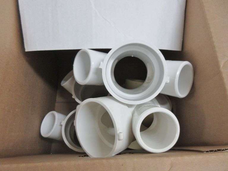 (65) 3" Schedule 30 PVC Fittings: 7- 3x 1/2 Double Tees; Street Tee; 6 ...