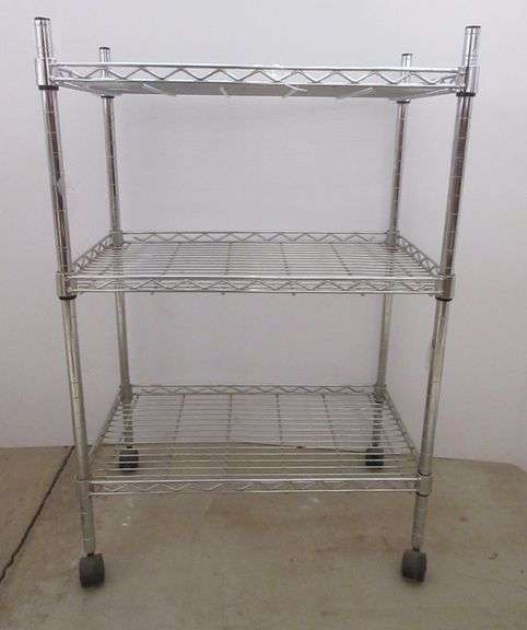 Wire Rolling Display Cart on Wheels with Locking Wheels - Albrecht ...