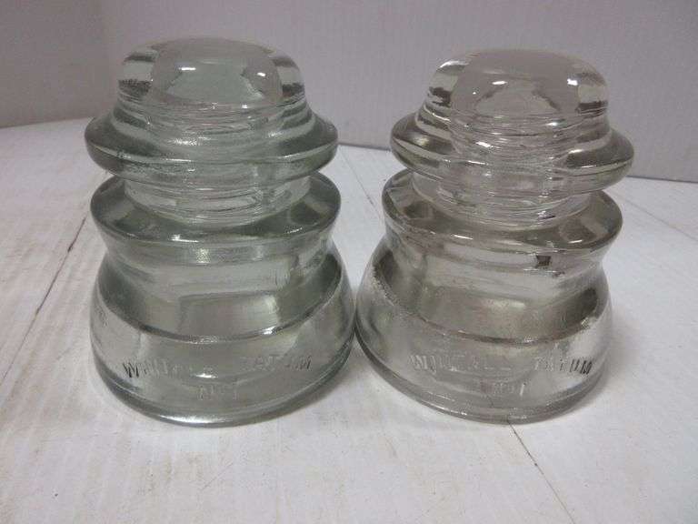 (5) Large Glass Insulators, and (6) Small Glass Insulators - Albrecht ...