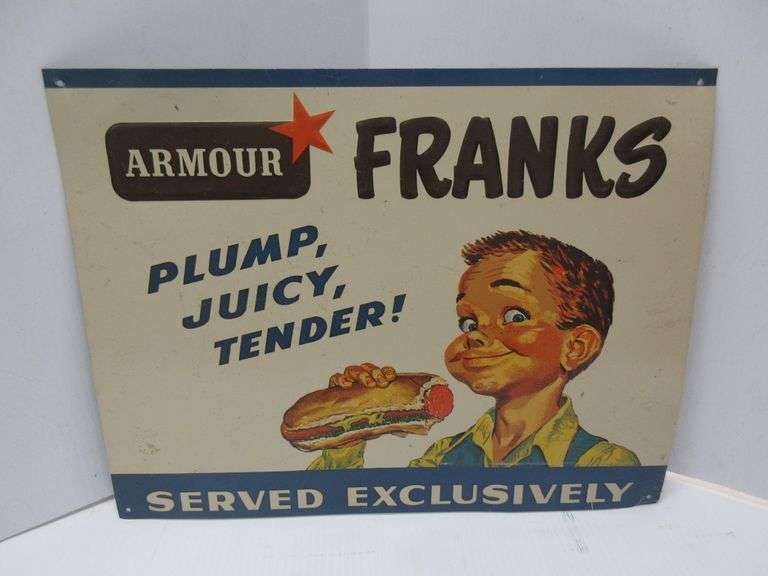 Armor Frank's Sign - Albrecht Auction Service