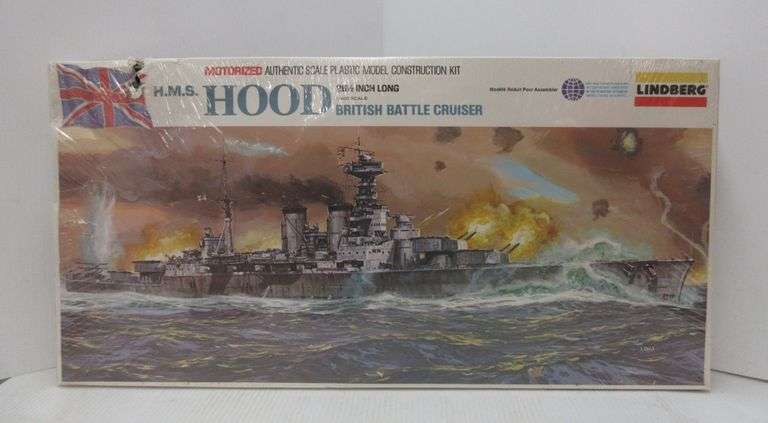 Older Lindberg Motorized Plastic Model Kit of HMS Hood, the WWII ...