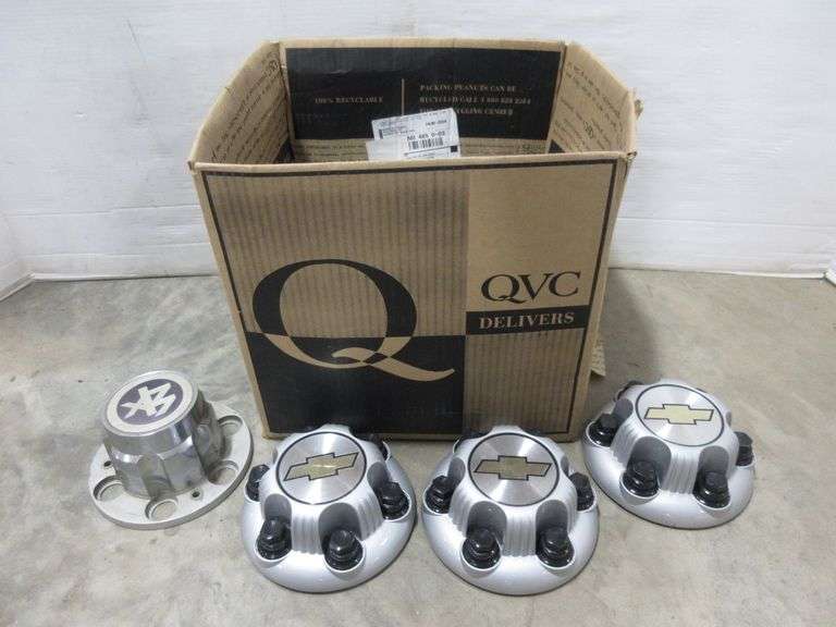 (3) Sets of Chevy Emblem Wheel Center Caps, Single 4x4 Wheel Cap, and a ...