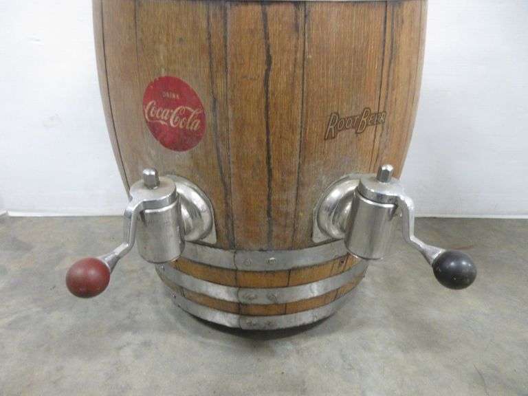 Antique Coca-Cola/Root Beer Barrel - Albrecht Auction Service