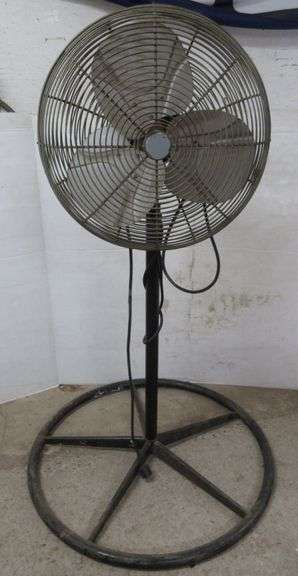 Large Base High Velocity Shop Fan - Albrecht Auction Service