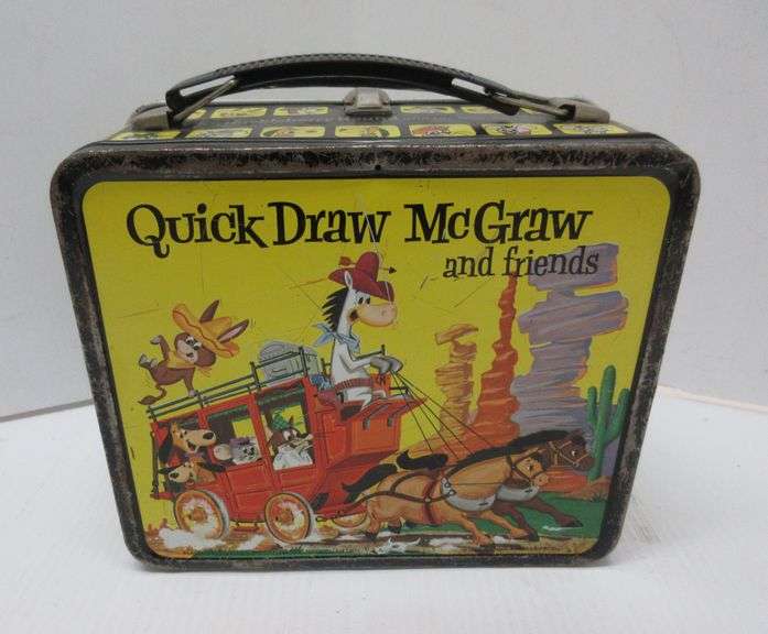 Huckleberry Hound, Yogi Bear, Quick Draw McGraw Lunch Box, and Thermos ...