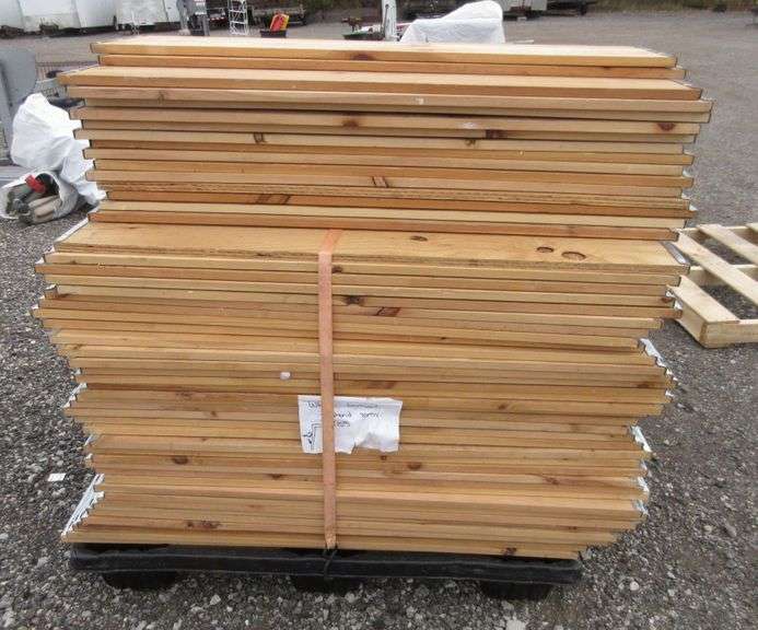 (72) Metal Banded Pallet Rack Deck Boards, 47 1/2" x 1" x 18"; (28 ...