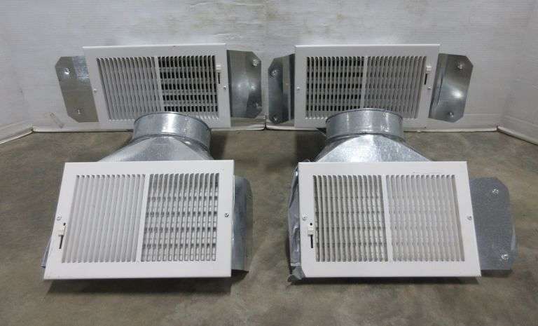 (4) Register Duct Boots, 6" Round Duct to 10" x 6" Diffusers Included ...