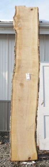 Hard Maple Live Edge, Rough Sawn, Size Varies - Albrecht Auction Service