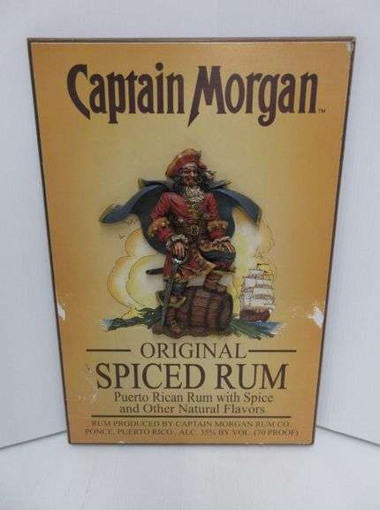 Captain Morgan Sign - Albrecht Auction Service