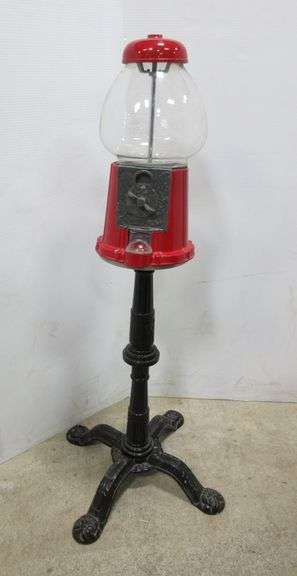 Home Carousel Gumball Vending Machine with Cast Iron Metal Stand Base ...