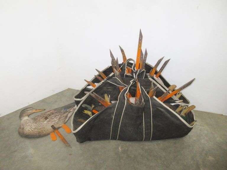 (45) Outlaw Silhouette Mallard Duck Decoys with Carry Bags - Albrecht ...
