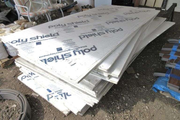 1" Insulation Boards: (20) 4' x 8' Sheets; (5) 6' x 4' Sheets ...