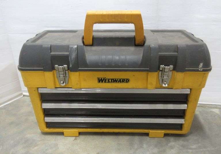 Westward Two-Drawer Toolbox Filled with Tools - Albrecht Auction Service