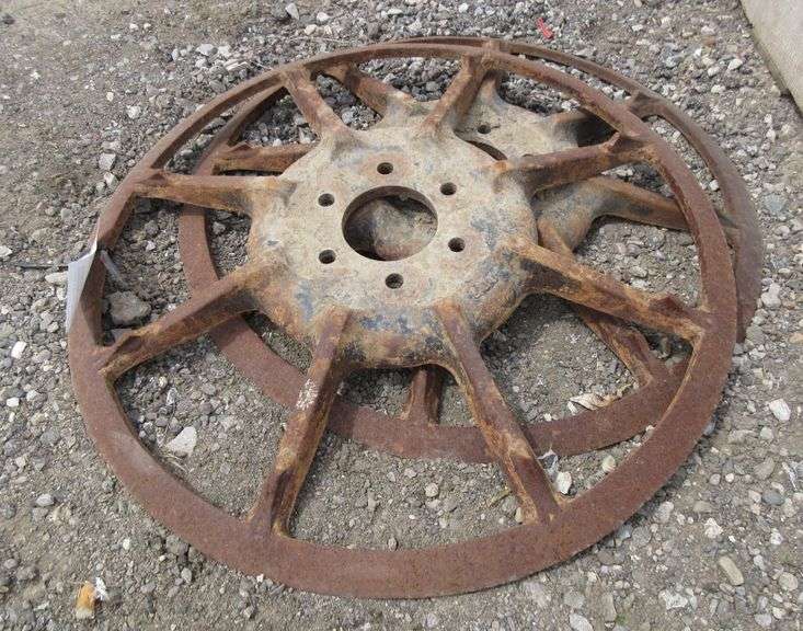 (2) Old Sugar Beet Harvester Wheels - Albrecht Auction Service