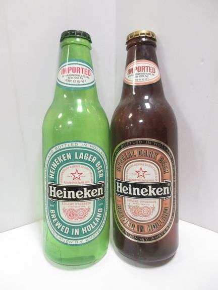 (2) Old Heineken Beer Advertisements - Albrecht Auction Service