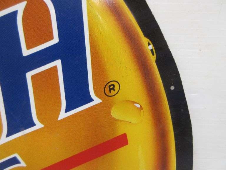 Busch Light Draft 1989 Metal Bottle Cap Sign - Albrecht Auction Service