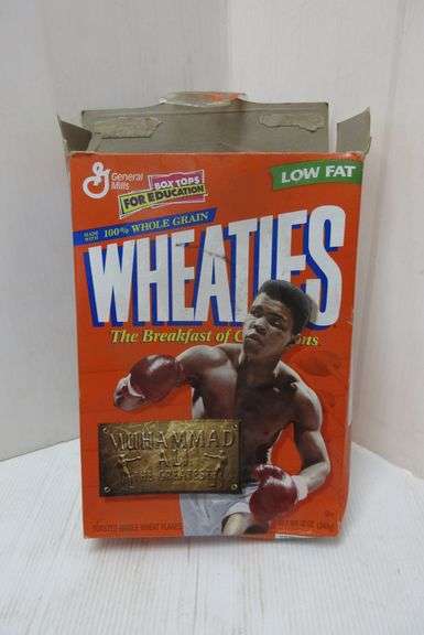 Muhammad Ali Wheaties Cereal Box - Albrecht Auction Service