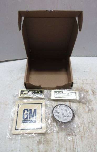 (100) 1960s-1970s GM Chevy Engine Decals, Include: 25- Mark of ...