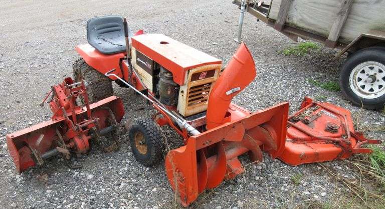 Simplicity 738 Riding Lawn Mower Comes with Snowblower, Snowblade ...