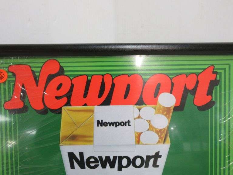 Newport Cigarette Lighted Sign - Albrecht Auction Service